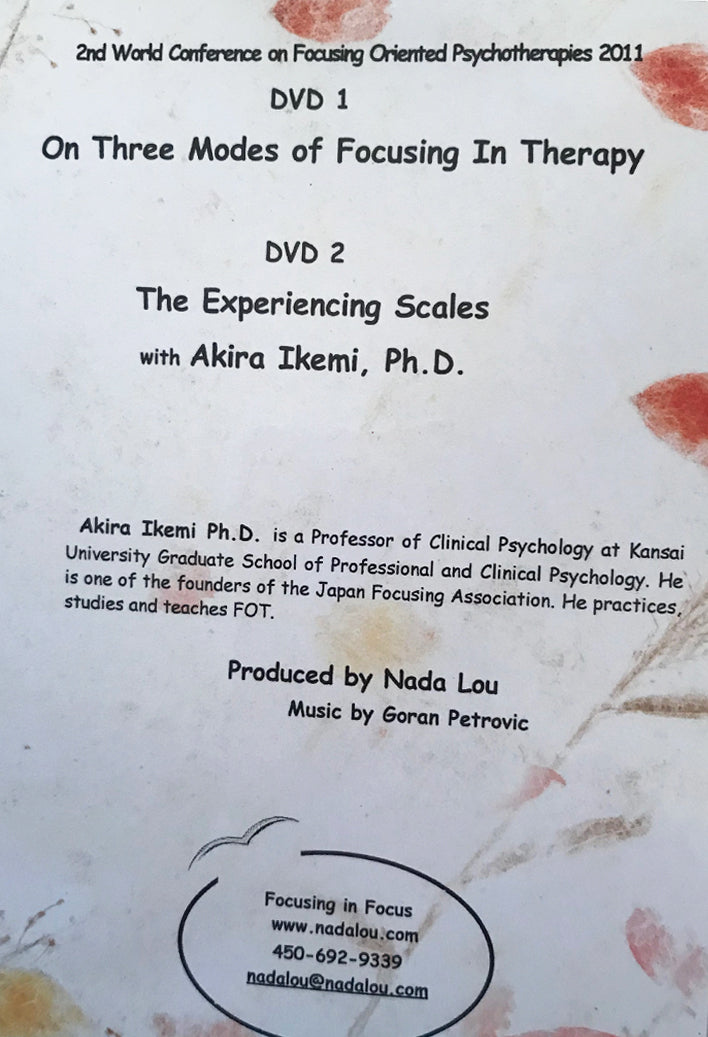 On Three Modes of Focusing in Therapy & The Experiencing Scales – The ...